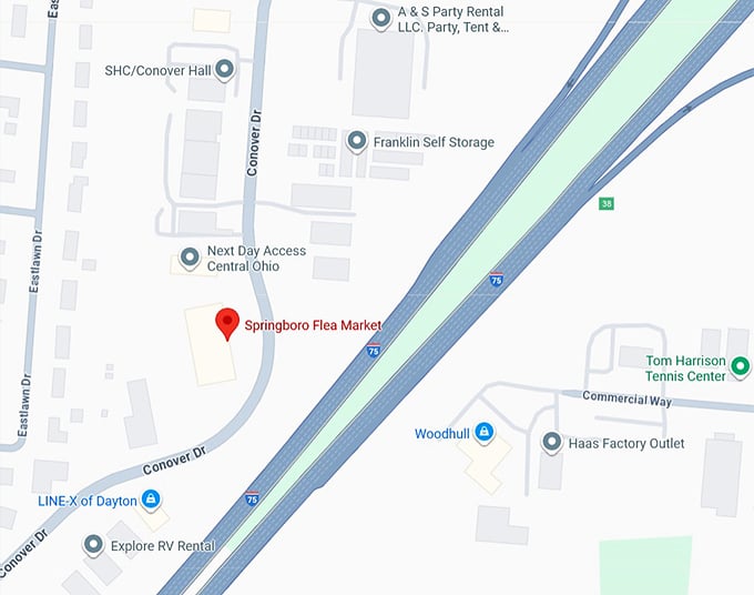 16. springboro flea market map