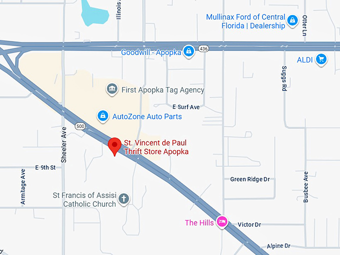 16. st. vincent de paul thrift store apopka map