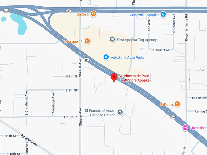 16. st. vincent de paul thrift store apopka map