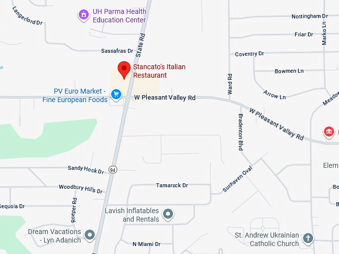 16. stancato's italian restaurant map