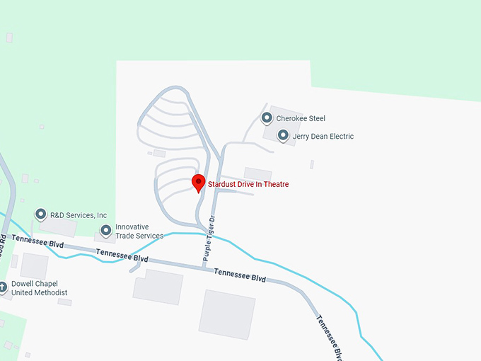 16. stardust drive in theatre map