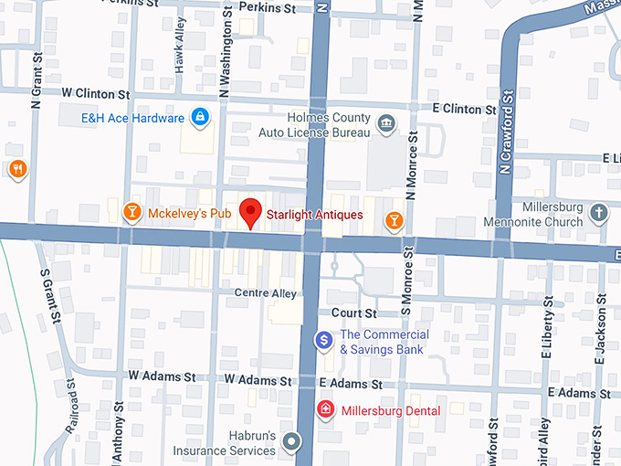 16. starlight antiques llc map