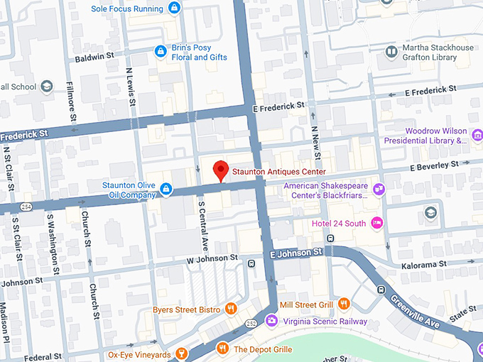 16. staunton antiques center map