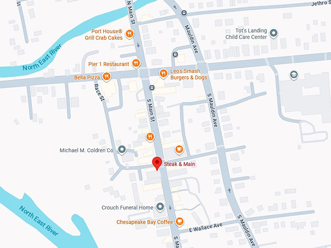 16. steak & main map
