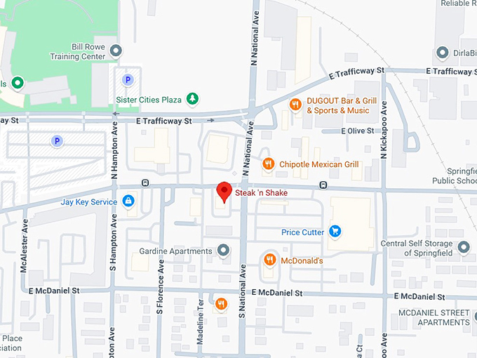 16. steak 'n shake 1158 e st louis st map