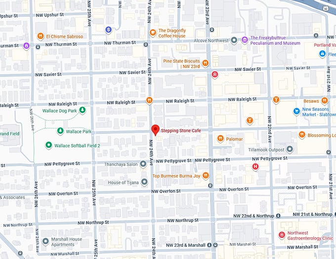 16. stepping stone caf&eacute; map