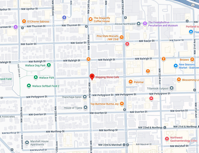 16. stepping stone caf&eacute; map