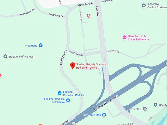 16. sterling heights gracious retirement living map