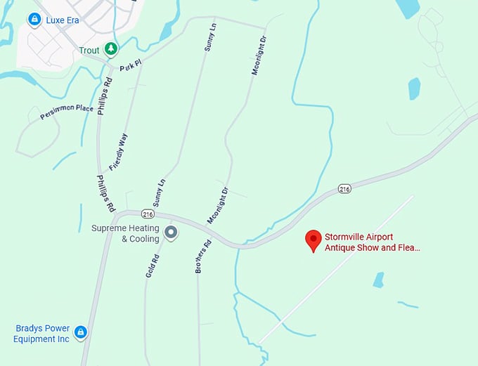 16. stormville airport antique show and flea market map