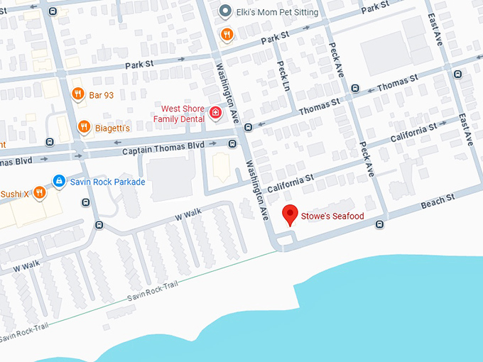 stowe&rsquo;s seafood map