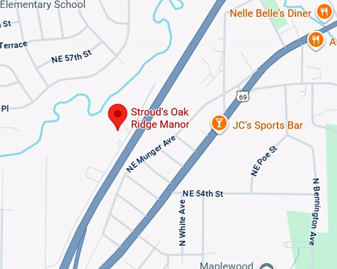 16. stroud's oak ridge manor map