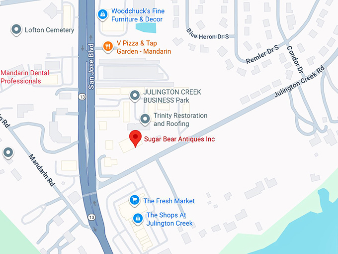 16. sugar bear antiques inc. map