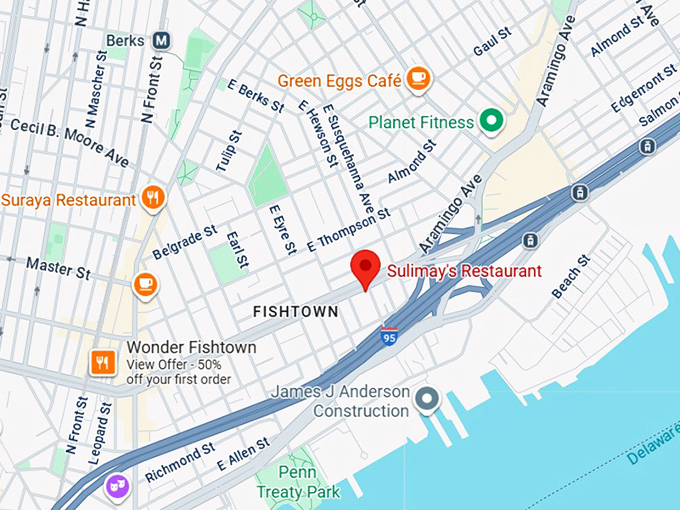 sulimay's restaurant map