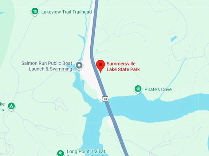 16. summersville lake state park map