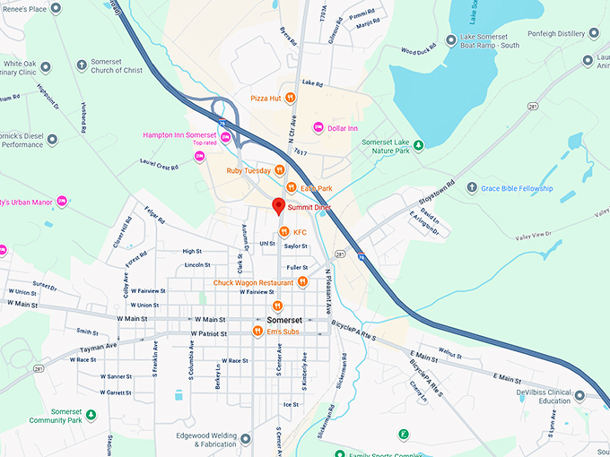 16. summit diner map