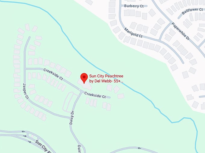 16. sun city peachtree by del webb 55+ retirement community map