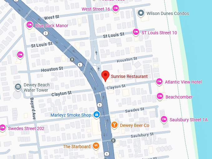 sunrise restaurant map