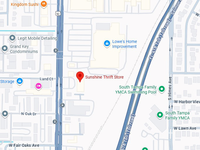 16. sunshine thrift store map