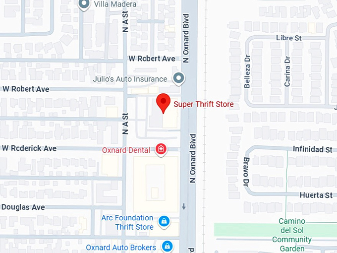 16. super thrift store map