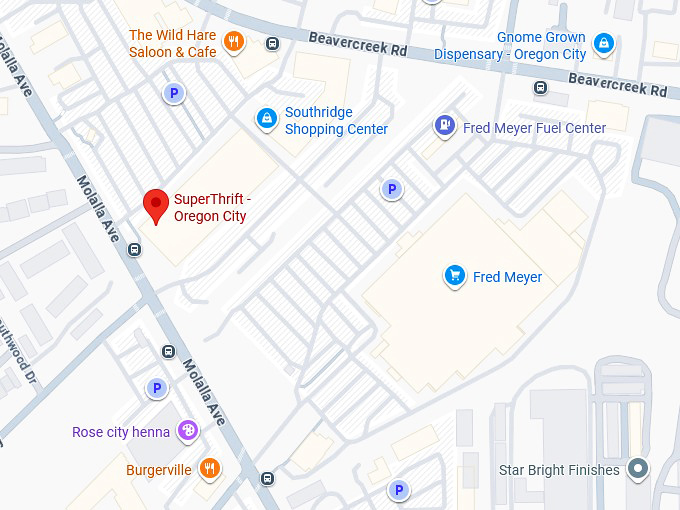 16. superthrift oregon city map