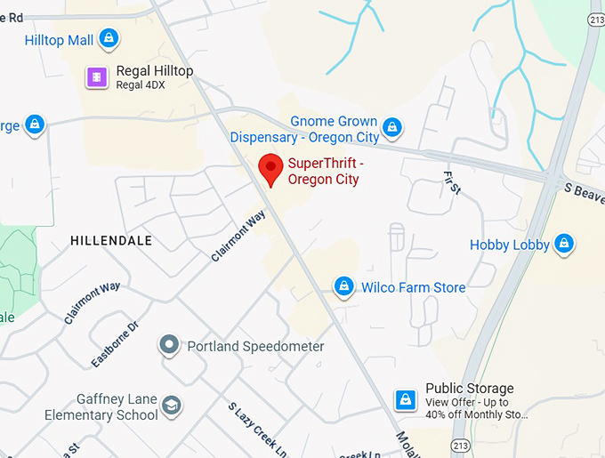 16. superthrift oregon city map