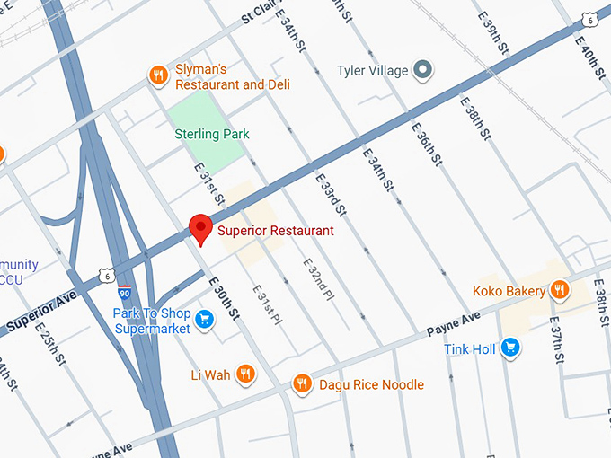 16. superior restaurant map