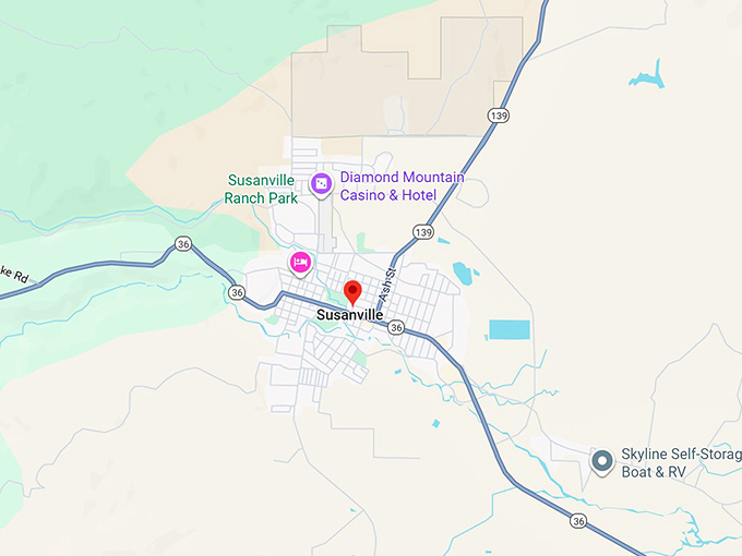 16. susanville ca map