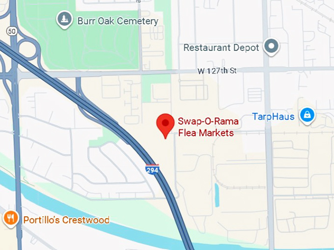 16. swap o rama flea markets map