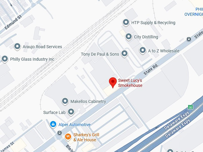 16. sweet lucy's smokehouse map