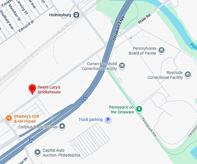 16. sweet lucy's smokehouse map
