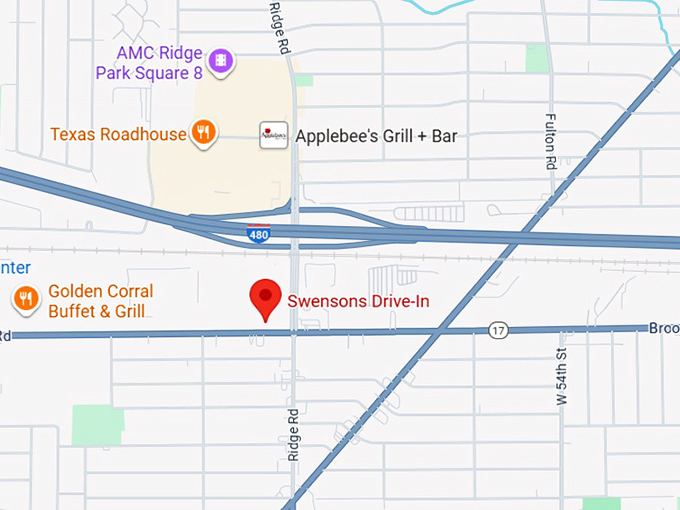 16. swensons drive in map