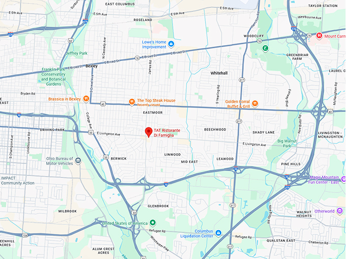 16. tat ristorante di famiglia map