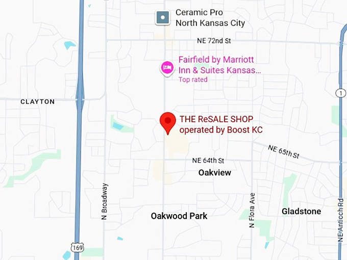 16. the resale shop operated by boost kc map