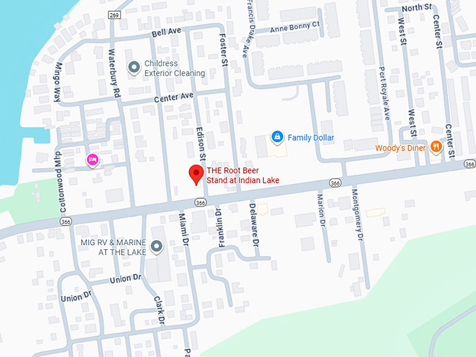 16. the root beer stand at indian lake map
