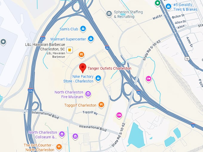 16. tanger outlets charleston map