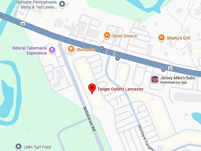 16. tanger outlets lancaster map