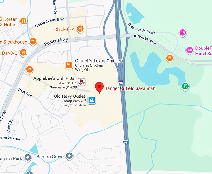 16. tanger outlets savannah map