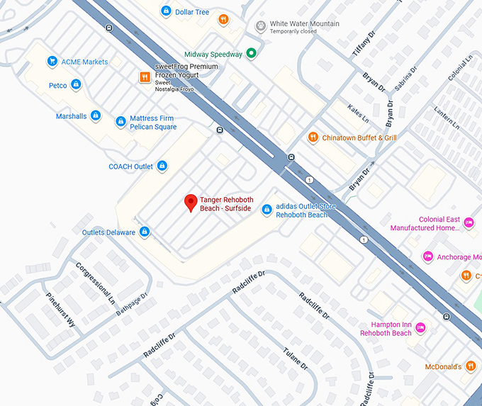 16. tanger rehoboth beach surfside map