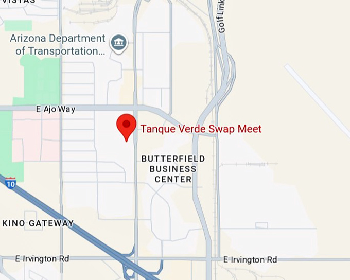 16. tanque verde swap meet map