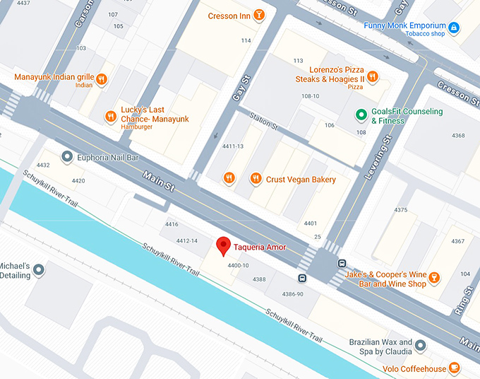 16. taqueria amor map