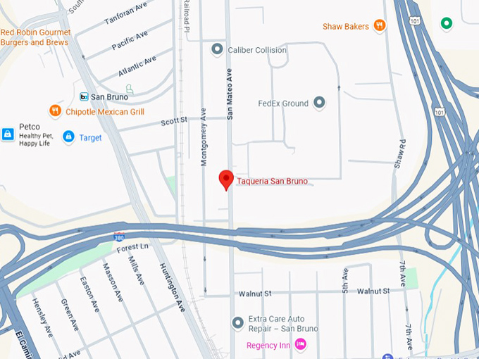 16. taqueria san bruno map