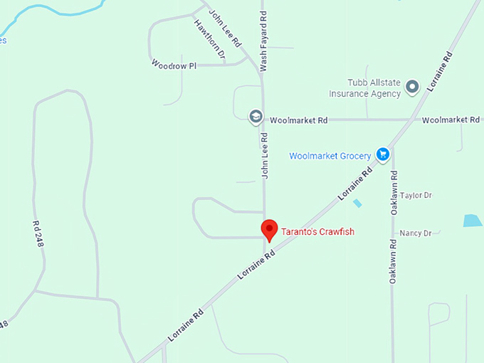 16. taranto's crawfish map