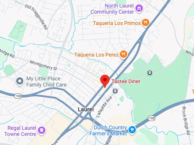 16. tastee diner map