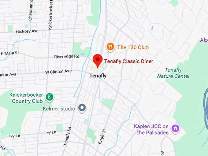 16. tenafly classic diner map