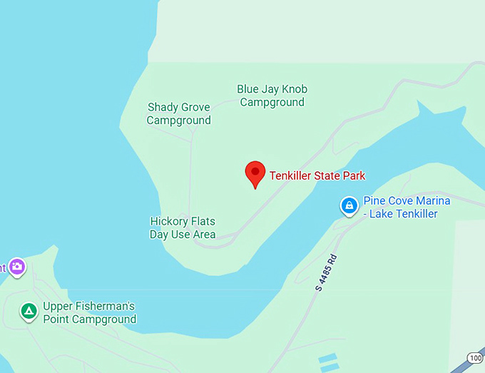 16. tenkiller state park map