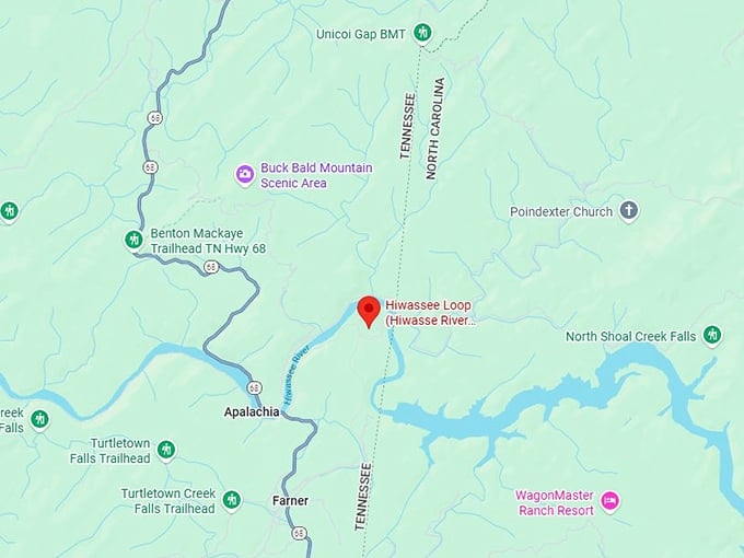 16. tennessee valley railroad&rsquo;s hiwassee loop map