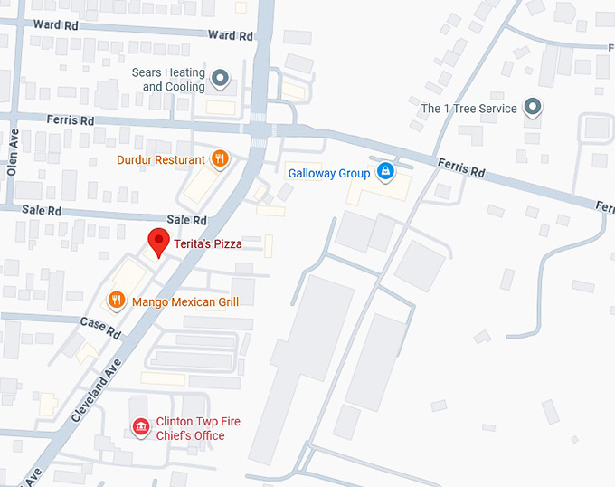 16. terita&rsquo;s pizza map