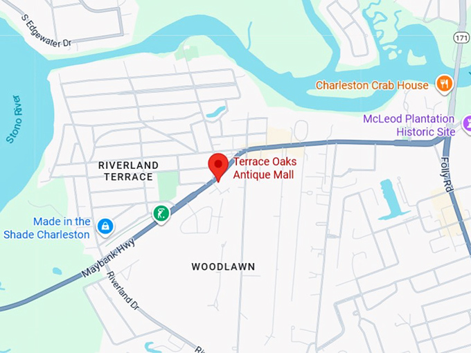 16. terrace oaks antique mall map