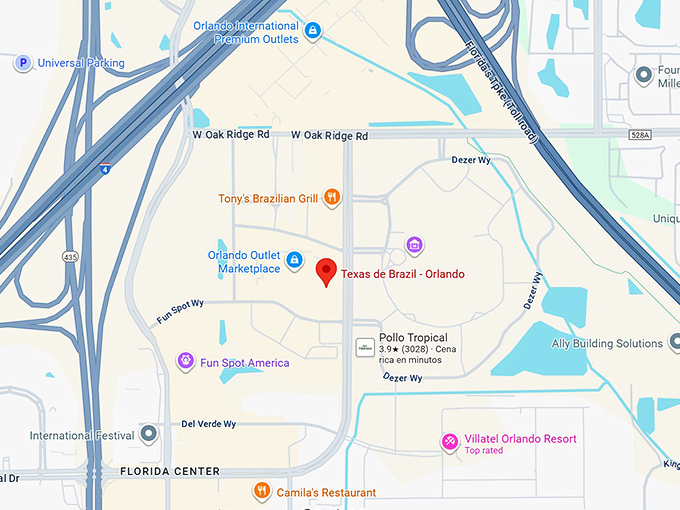 16. texas de brazil orlando map