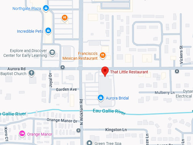 16. that little restaurant map